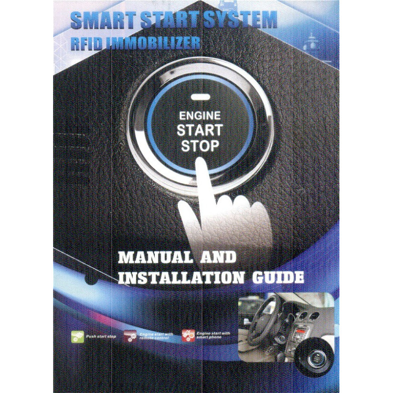 Smart Key Engine Start Stop System +RFID Immobilizer System ESSS-ES02