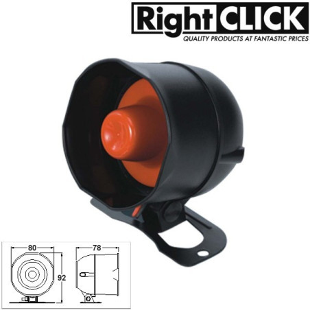 12v Six Tone SIREN for car alarms SIR6TRD